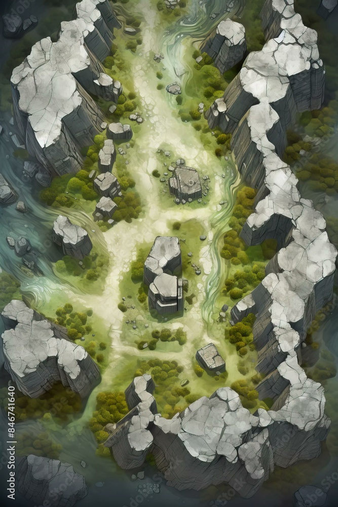 DnD Battlemap Jesters Lane Battlemap-style Image - A medieval street ...