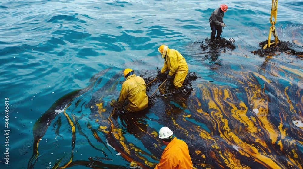 Marine wildlife affected by oil spill, emergency response teams ...