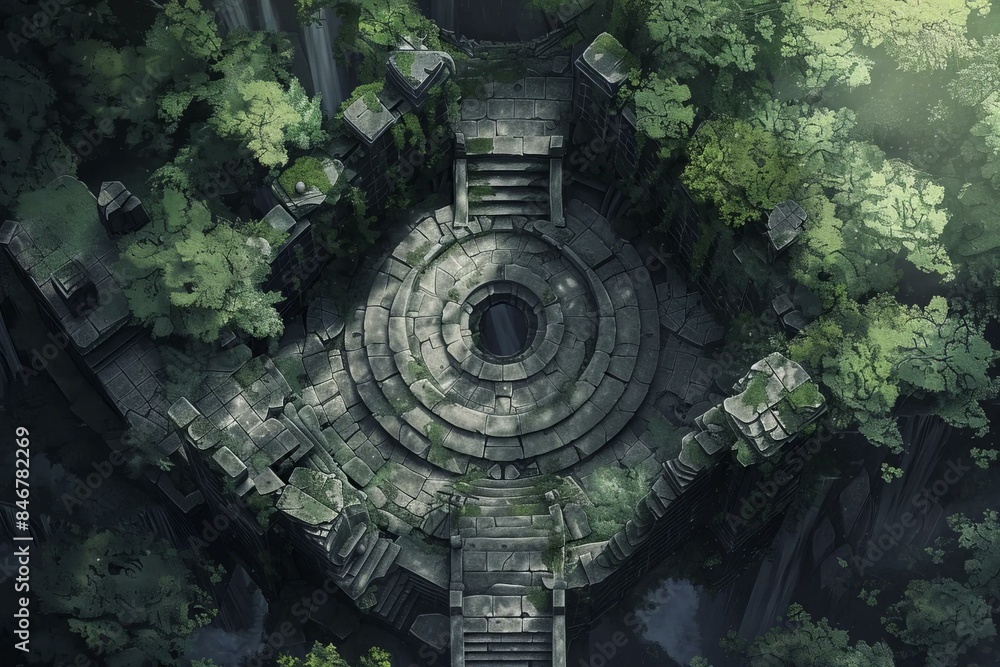 DnD Battlemap Shadowy Lair Battlemap Style - Mysterious lair map for ...