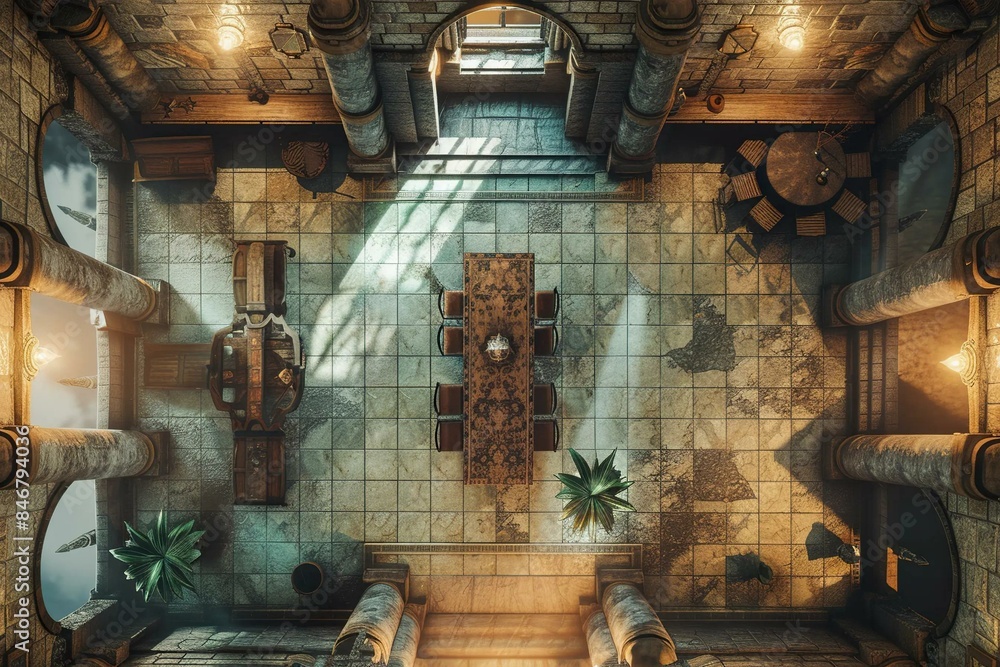 DnD Battlemap Treasure Room Battlemap: Intriguing map for battles in a ...