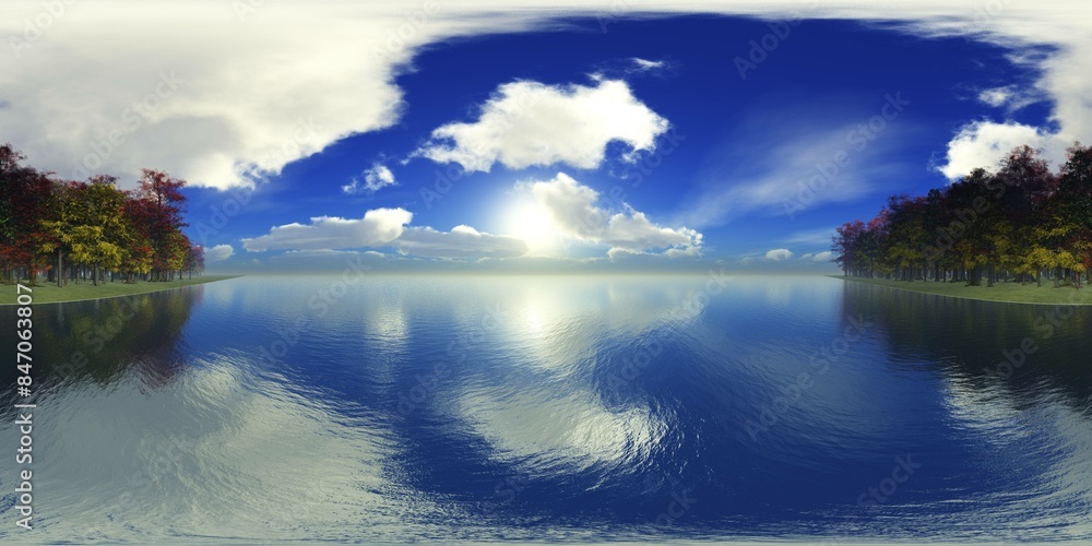 HDRI, environment map , Round panorama, spherical panorama, equidistant ...