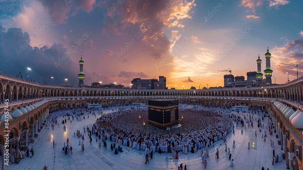 Makkah al mukarramah, A panoramic view of the Kaaba in Mecca Saudi ...
