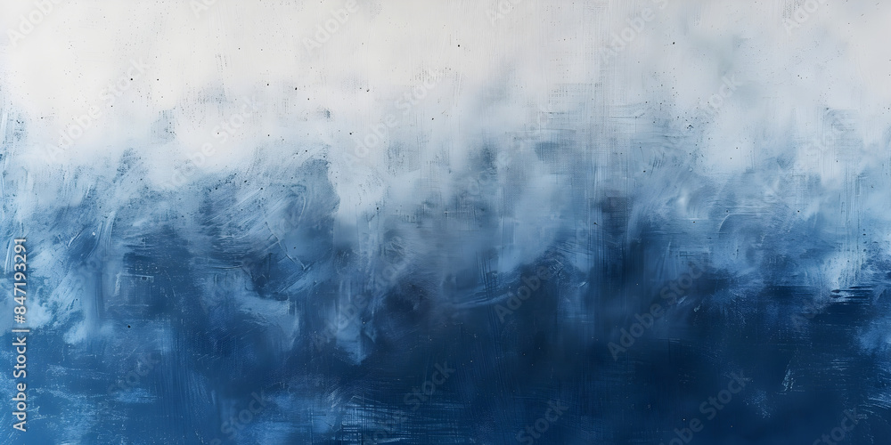 Navy blue and white gradient noisy grain background texture painted ...