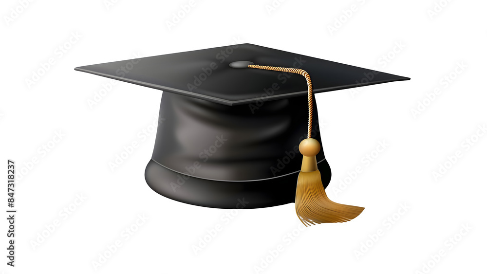 Graduation cap isolated on a transparent background, PNG, Ai Stock ...