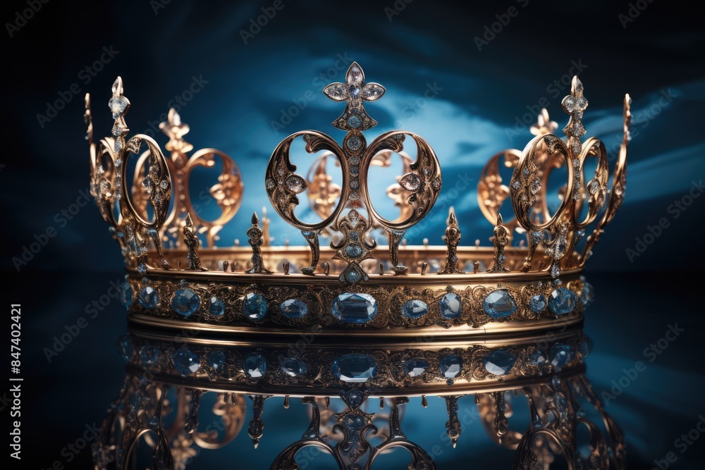 Royal emblem: the crown as a symbol of authority and tradition ...