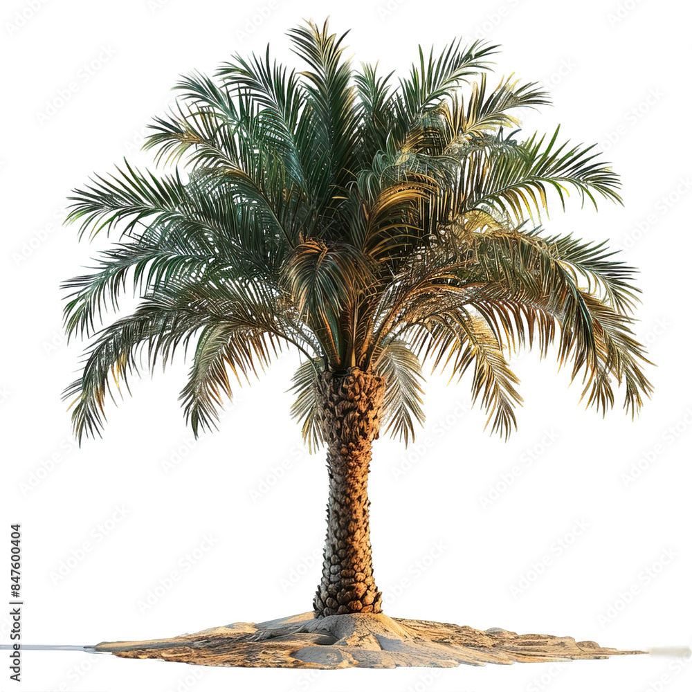Arabian date palm isolated on transparent background ,generative ai ...