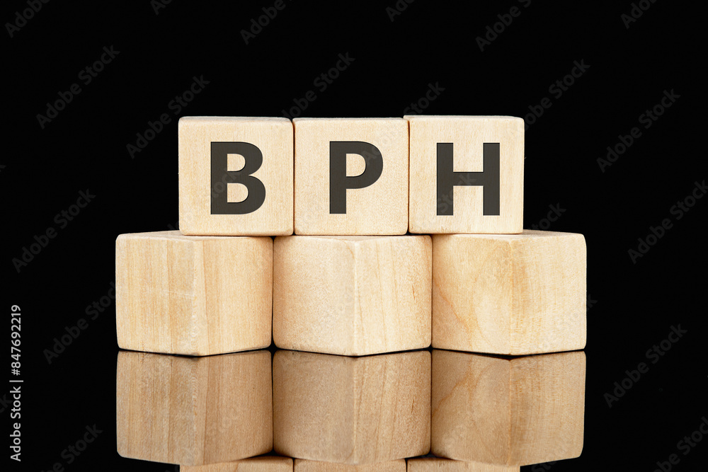 BPH - Benign Prostatic Hyperplasia symbol. Medical and BPH concept. BPH ...