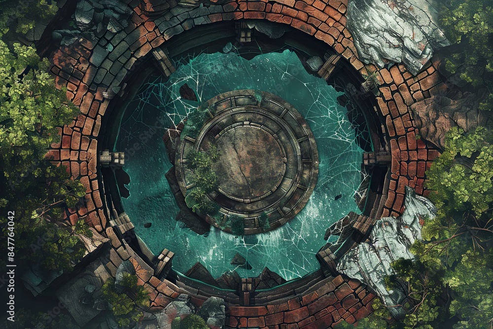 DnD Battlemap Spider Lair Battlemap: A detailed map of a spider ...