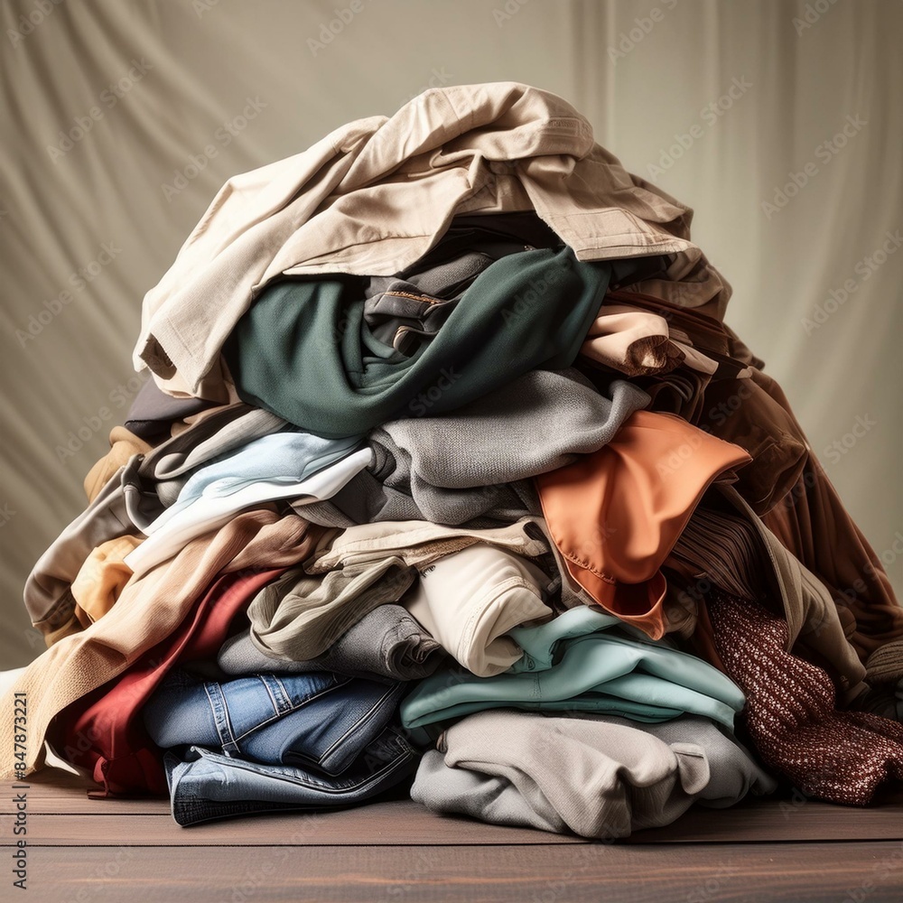 The Hidden Cost of Fast Fashion: A Look at Clothing Waste Stock Photo ...