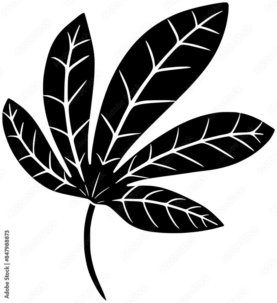 cassava illustration food silhouette tropical logo tapioca icon root ...