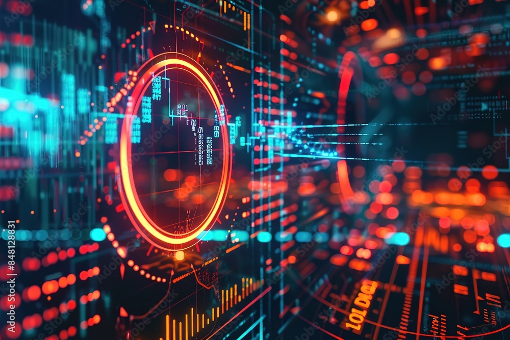 Data hi tech, mechanical technology Computer Generated Digital Currency ...