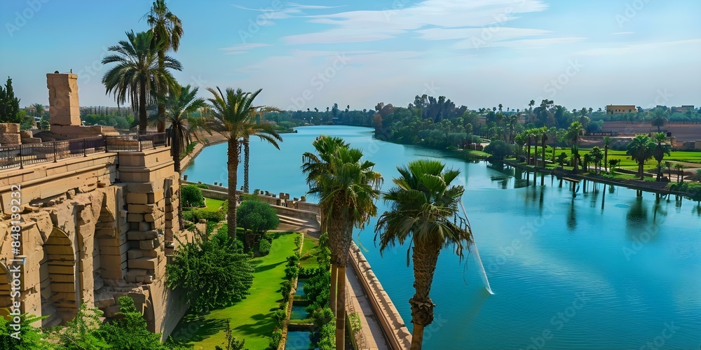 The Hanging Gardens of Babylon Terraced Gardens in Ancient Iraq ...