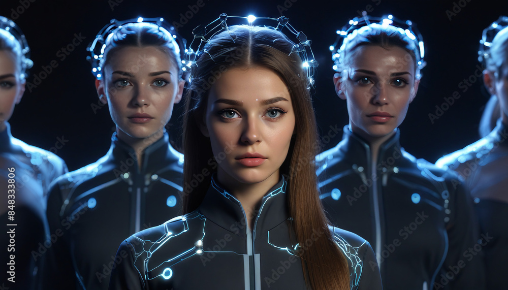 Advanced AI and Cybernetic Enhancements: Digital Art of Futuristic ...