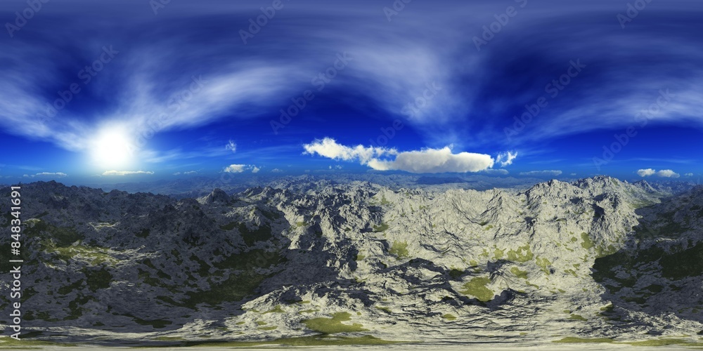 environment map ,HDRI High resolution map. Round panorama, spherical ...