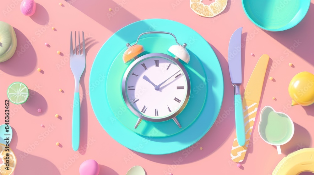 Colorful Illustrated Guide Debunking Myths of Intermittent Fasting for ...