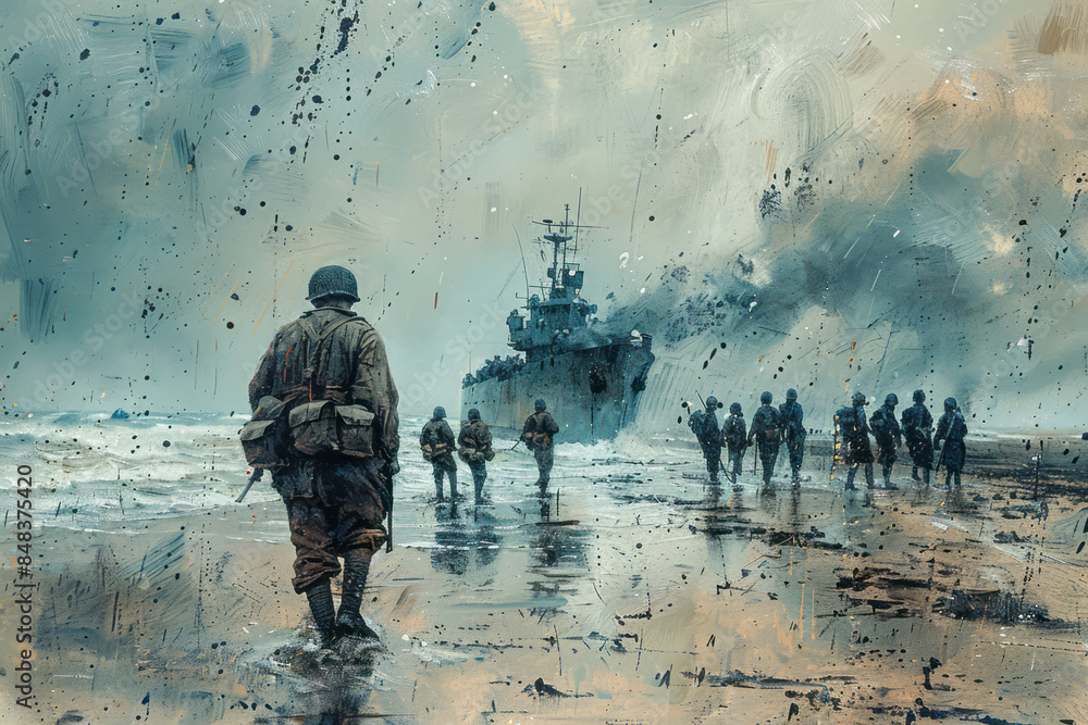 "80th Anniversary: Capturing the Courage of D-Day Normandy Landing 1944 ...