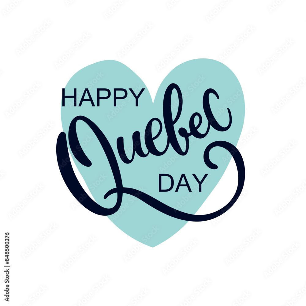 Happy Quebec Day handwritten text. Modern brush calligraphy, hand ...