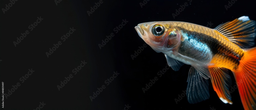 guppy small, colorful freshwater fish popular in aquariums, known for ...