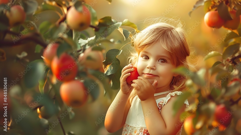 Apple Harvest for Children Apples for Kids Red Apple Eyes in Child ...