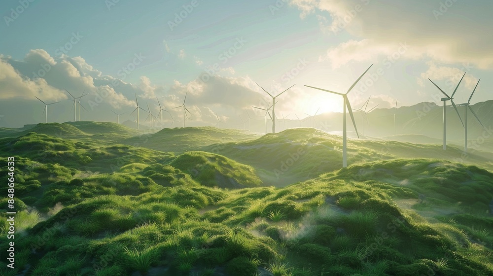 Green Energy Infrastructure, Sustainable Development, Modern renewable ...