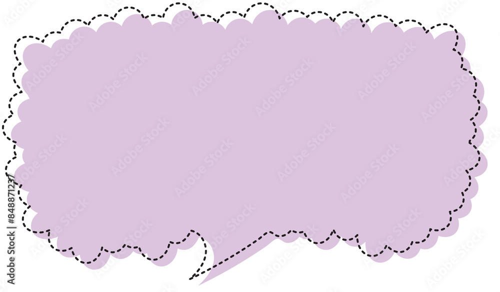 Purple cloud background and black frame with wave edge and on a ...