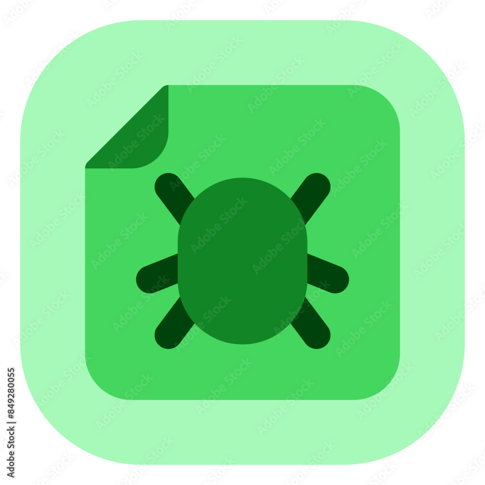 Editable vector bug corrupted file icon. Part of a big icon set family ...