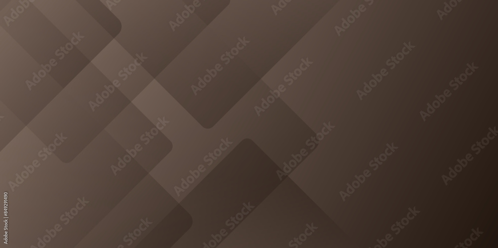 Modern abstract brown gradient transparent background with squares shapes. Space futuristic ...