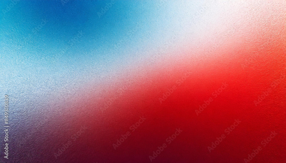 bright red white blue gradient abstract background, grainy noise ...