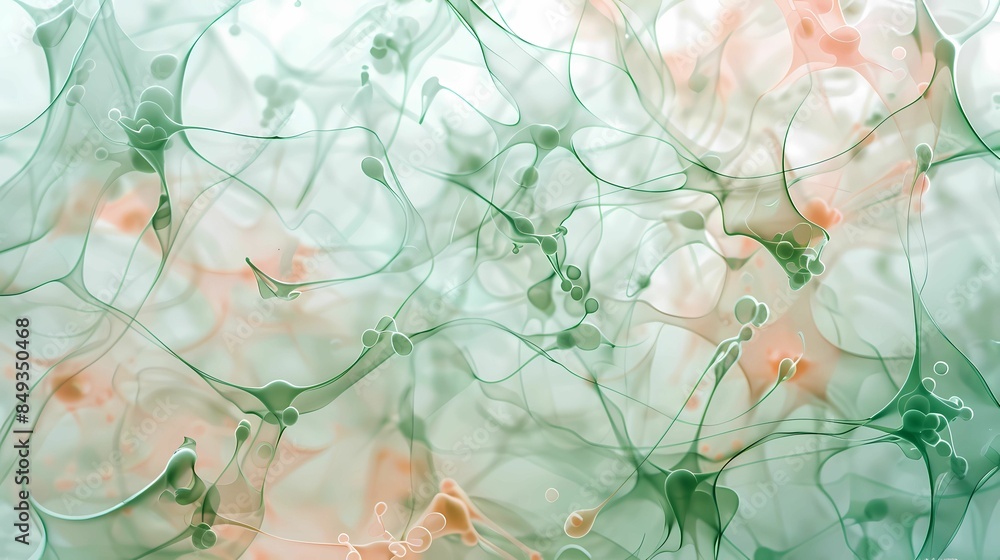 Abstract background of the photo transforms into beautiful alive ...