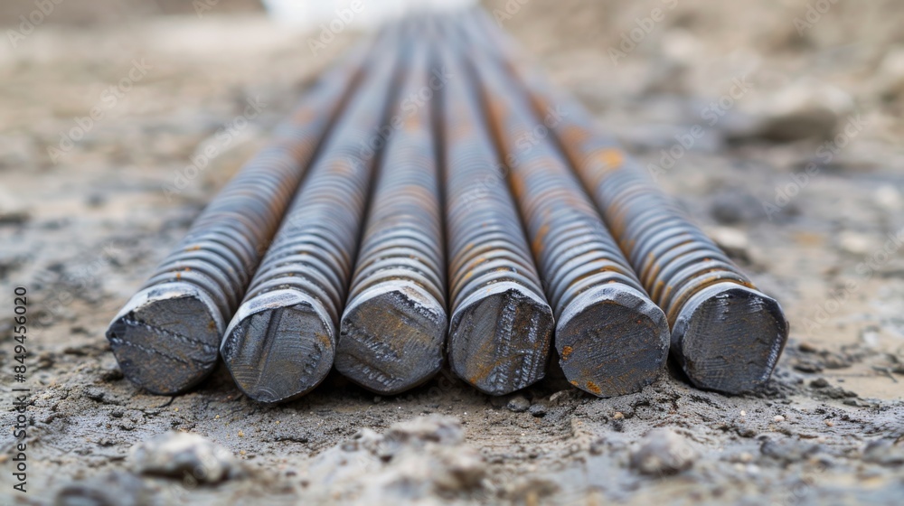 texture of steel deformed or bars background Deformed steel bars for ...