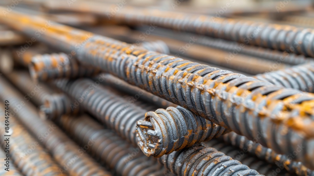 texture of steel deformed or bars background Deformed steel bars for ...