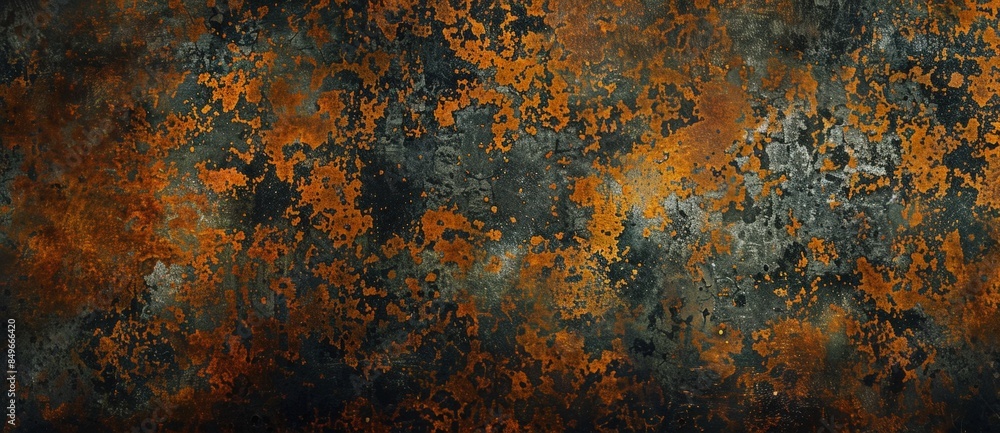 Rusty grunge texture background showing corrosion and oxidation on a ...