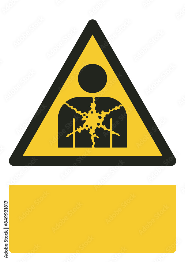 ISO warning safety signs_warning ; substance or mixture presenting a ...