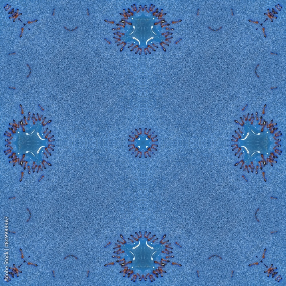 Red fire ants pattern as background for flyer, brochure, calendar ...