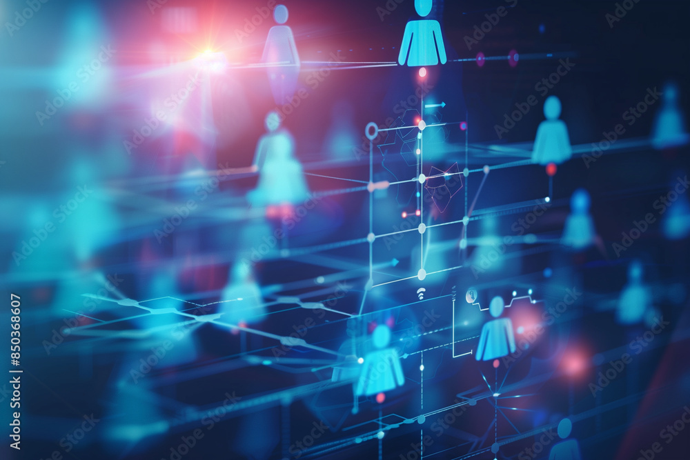 Projected on a virtual screen, the organizational infrastructure ...