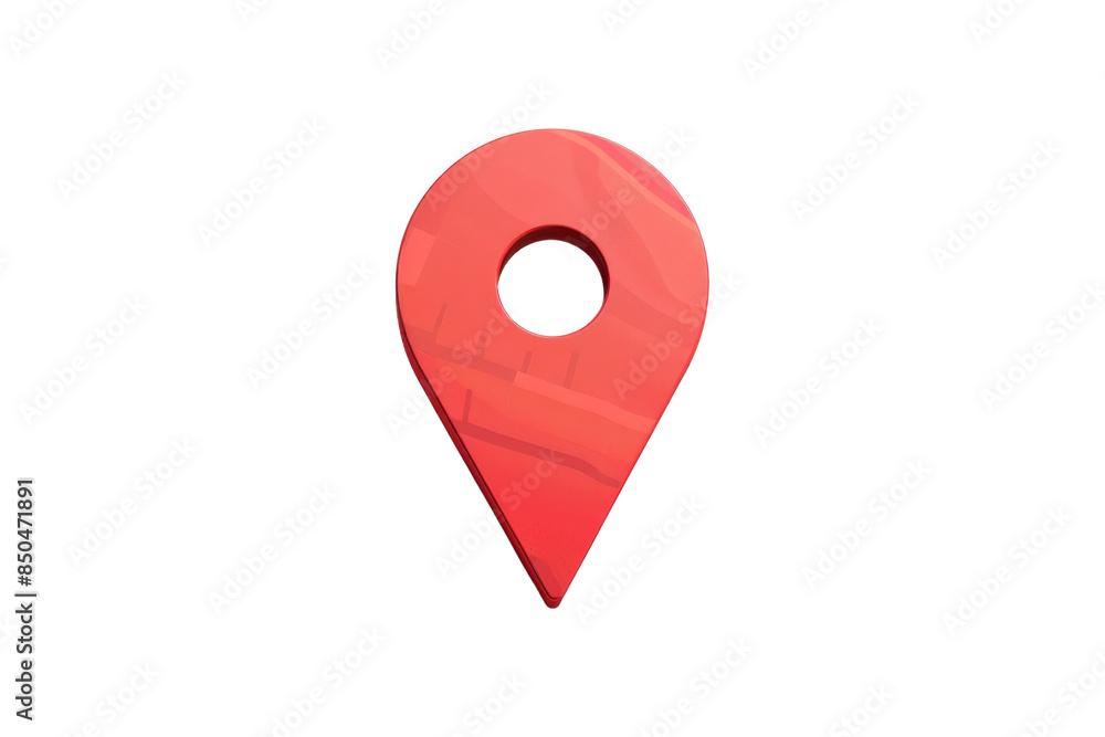 Red location pin isolated on transparent background. Perfect for maps ...
