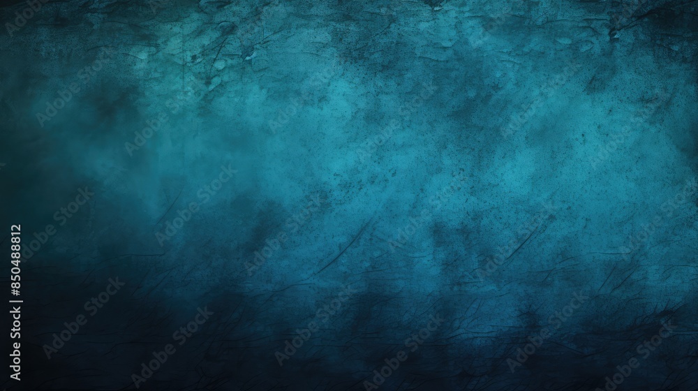 abstract blue background or dark paper with bright center spotlight and ...