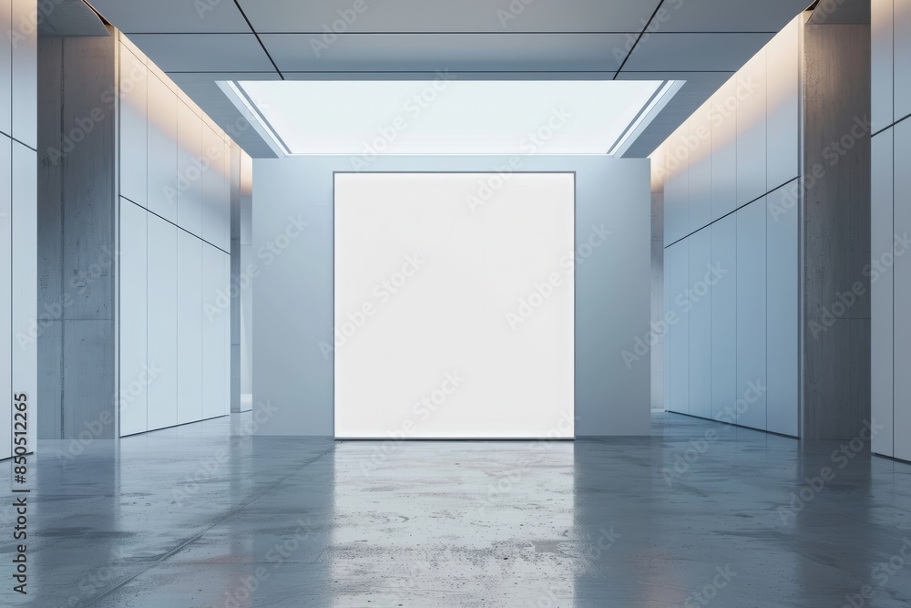 office lobby Two conference rooms are located on either side of a large ...