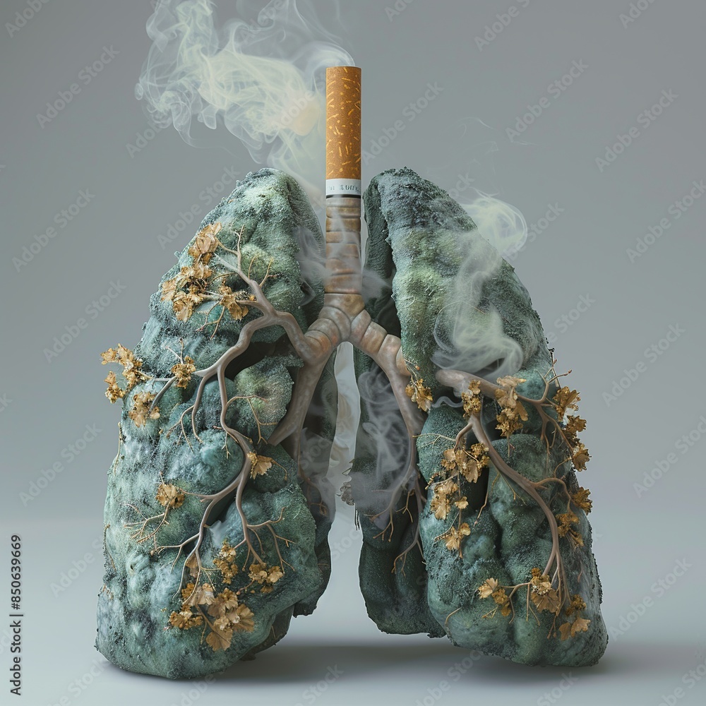 Explore the devastating effects of cigarette smoke on lung anatomy and ...