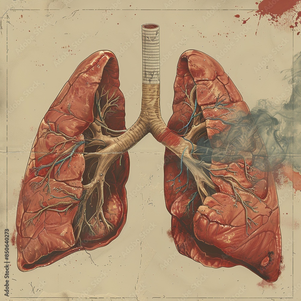 Explore the devastating effects of cigarette smoke on lung anatomy and ...