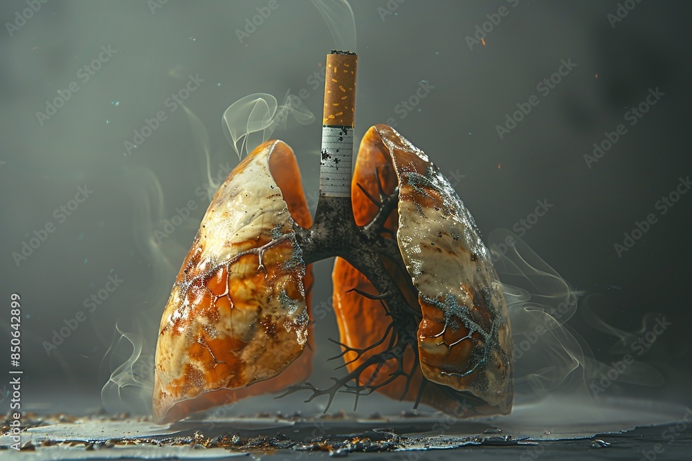 Explore the devastating effects of cigarette smoke on lung anatomy and ...