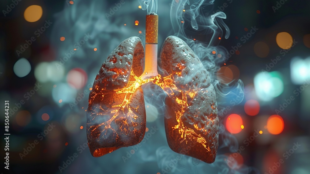 Explore the devastating effects of cigarette smoke on lung anatomy and ...