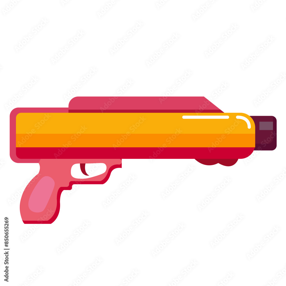 Blaster laser hand gun vector art, modern futuristic gun illustration ...