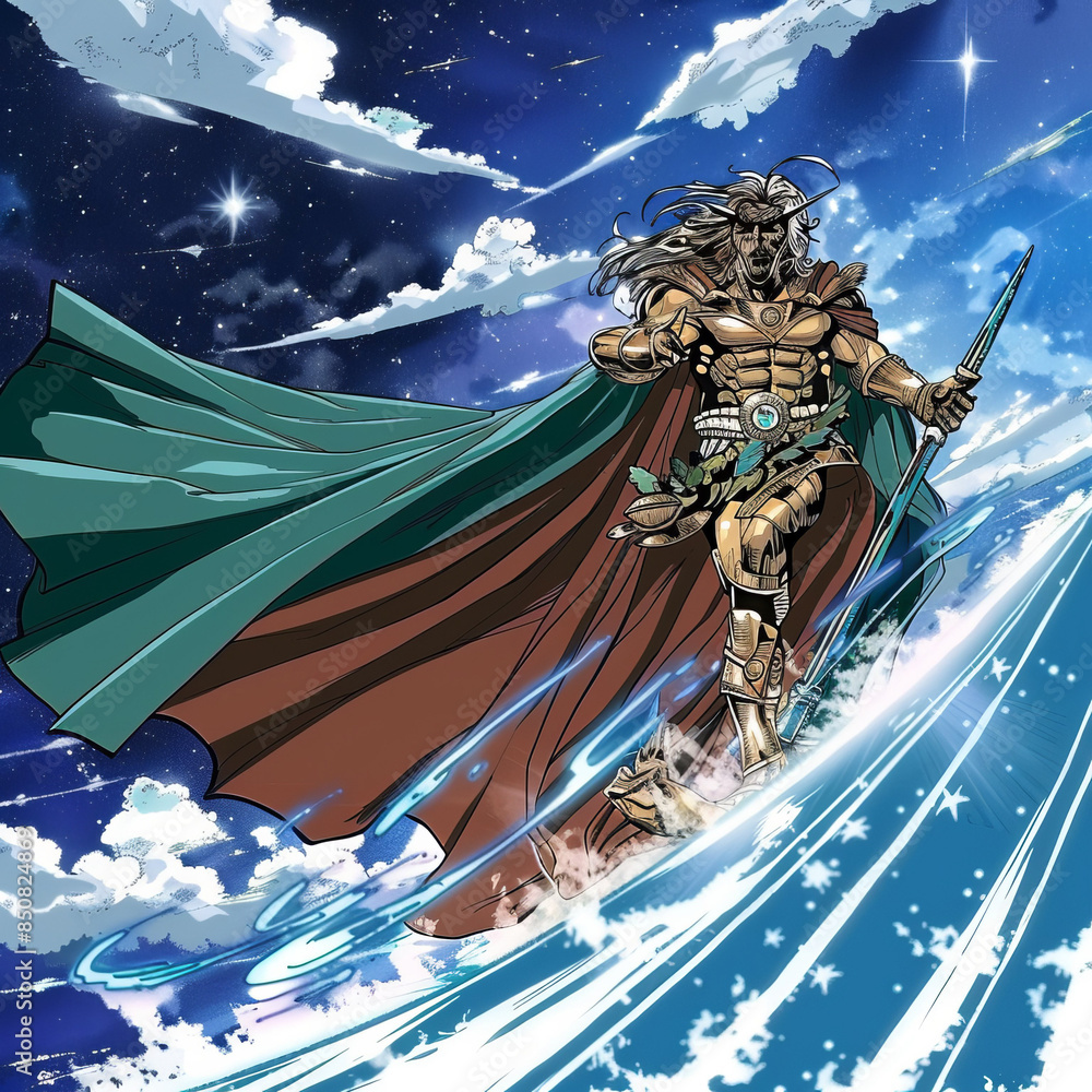 Mythical Ra Sailing Solar Boat in Celestial Sky Gen AI の Stock イラスト ...