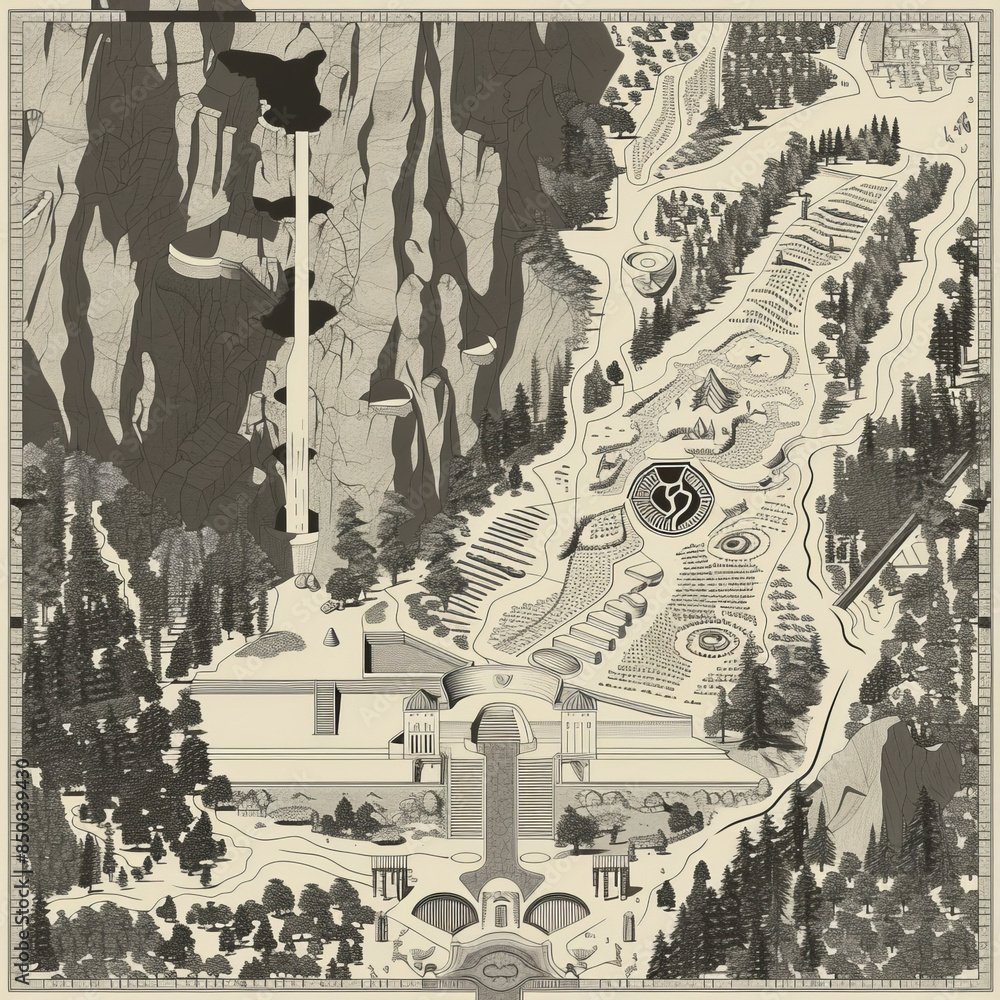 Detailed Tabletop DND Battle Map for Adventure Gaming Gen AI Stock ...