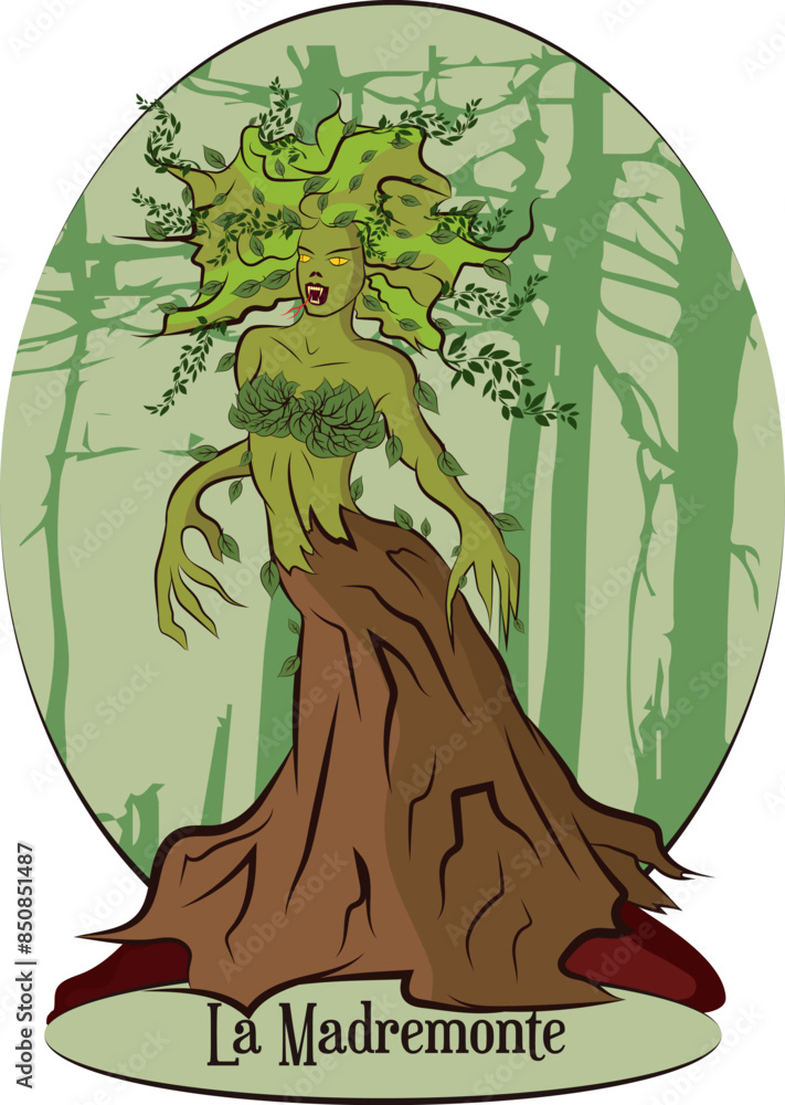 Vector de Stock Illustration vector isolated of Colombian Mythical ...