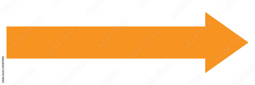 Orange Arrow Long Icon Orange Arrows | Infographic Illustration ...