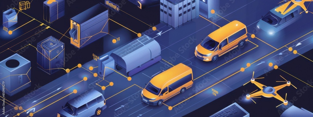 Last-Mile Delivery Integration: An illustration showing the integration ...