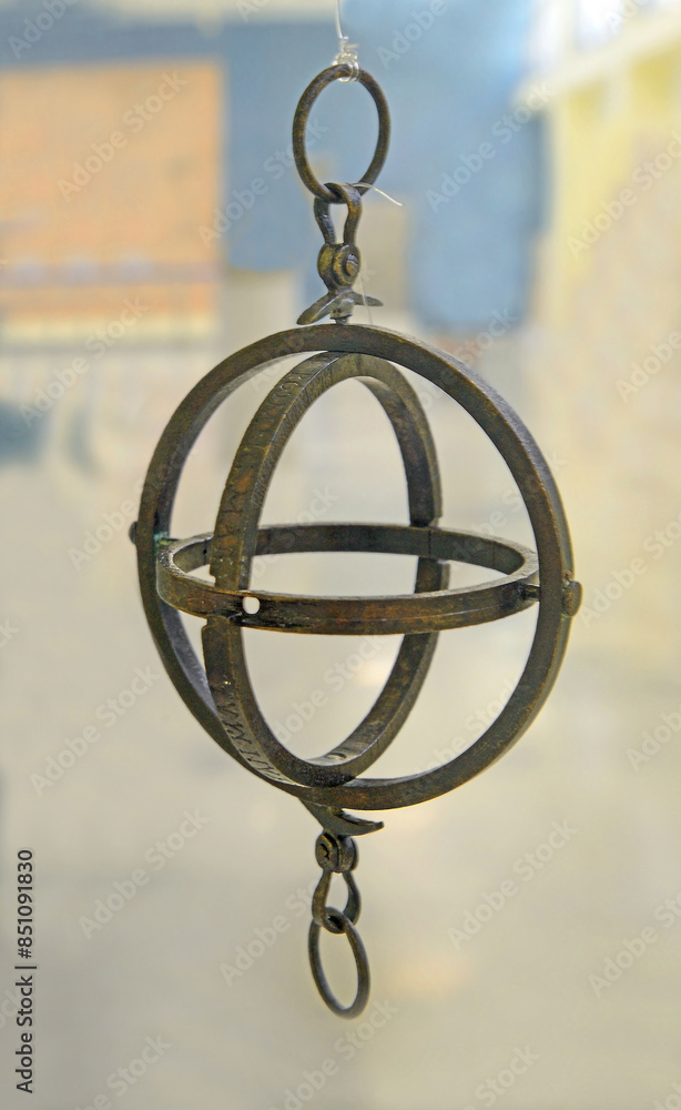 Remarkable portable sundial - Museum exposition in an archaeological ...