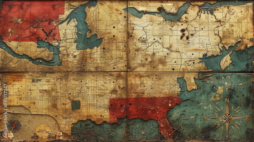 Old Maps with Modern Data Visualization: background combining antique ...
